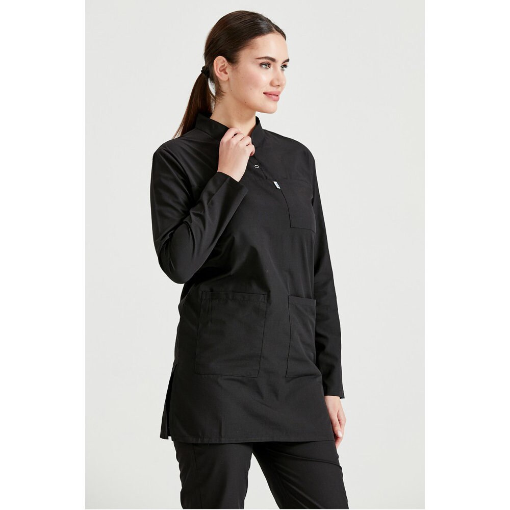 Black Modest Scrub Set, Muslim Nurse Scrub, Medical Scrub, Women's ...