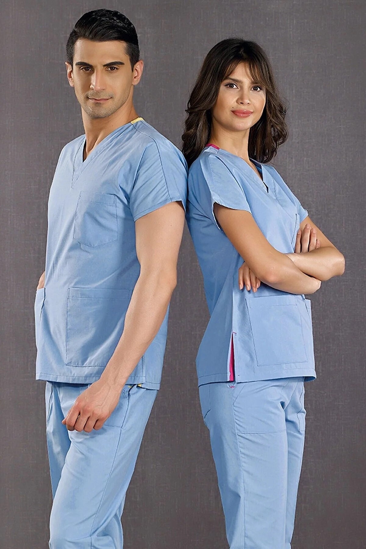 Light Blue Scrub Set,scrub Set Woman,medical Scrub, Scrub for Woman ...