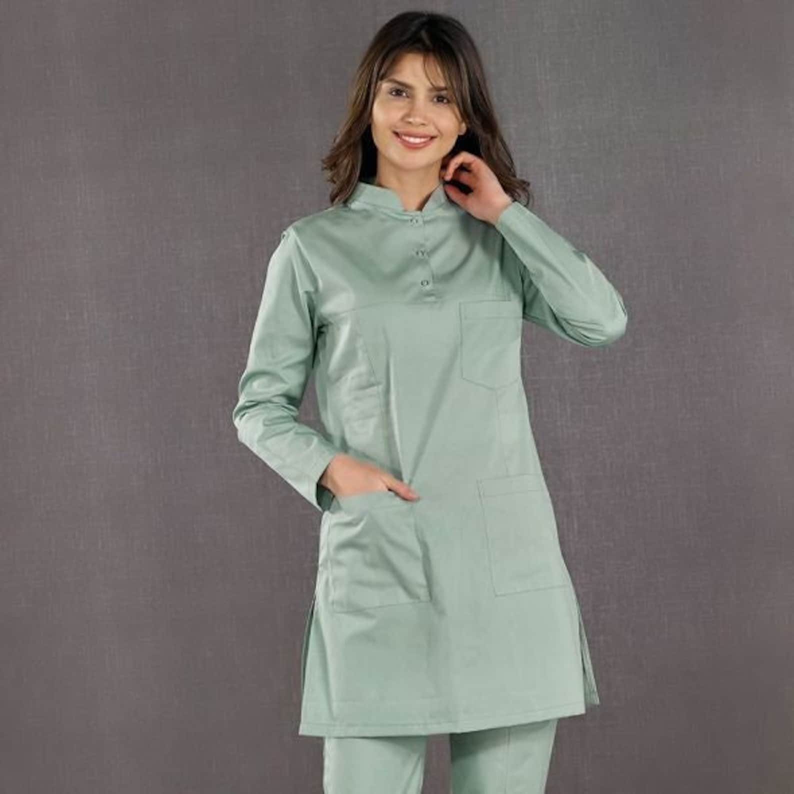 Elevate Your Work Attire: Modest Scrub Set for Women in the Medical ...