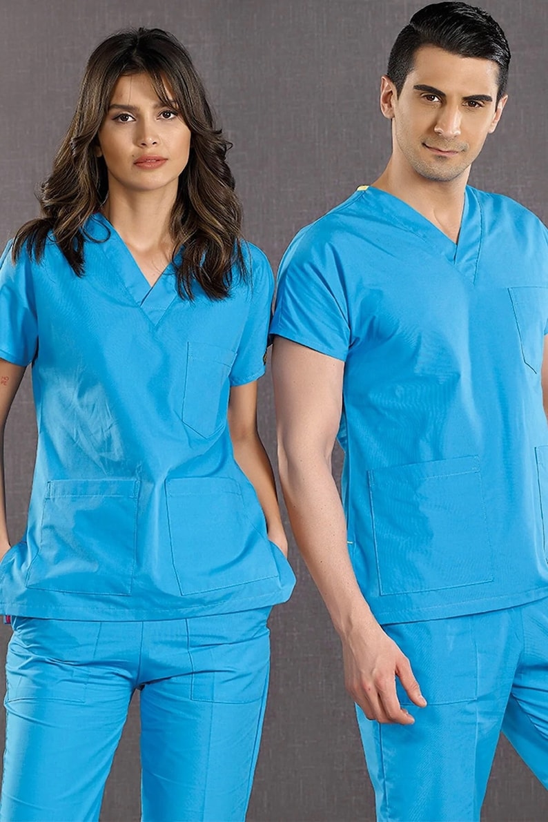 Turquoise Scrub Set, Scrub Set Woman,medical Scrub, Scrub for Woman ...