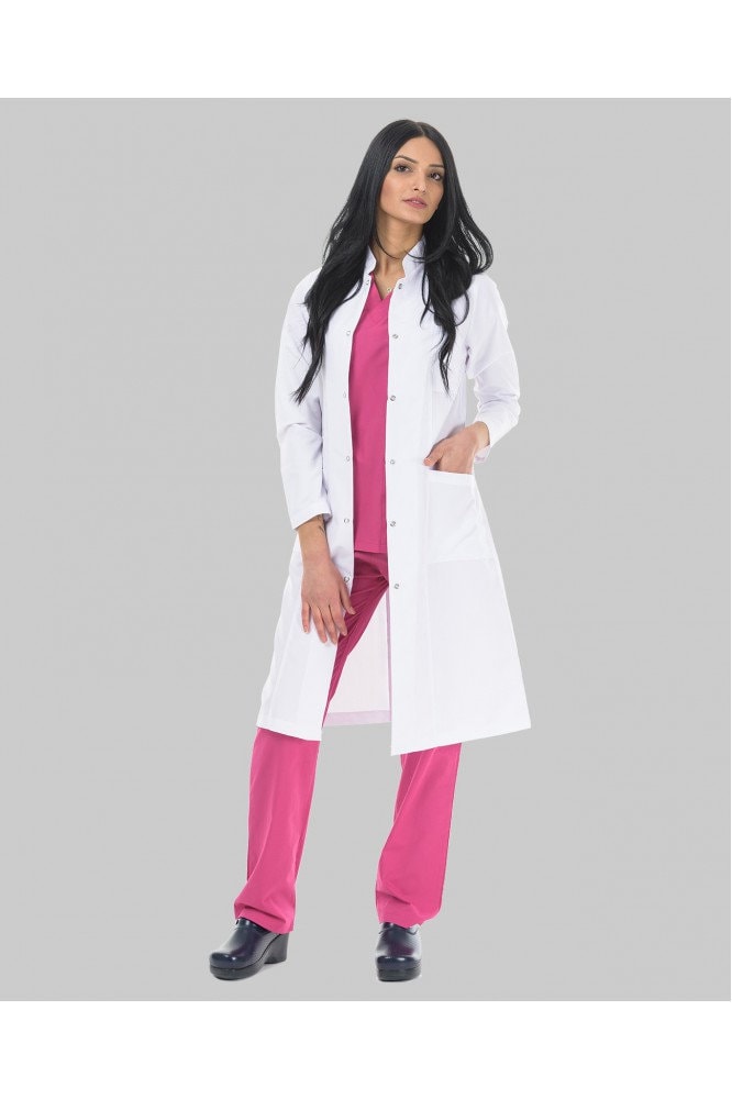 Women's Medical White Lab Coat, Doctor Dentist Surgeon Pharmacist ...