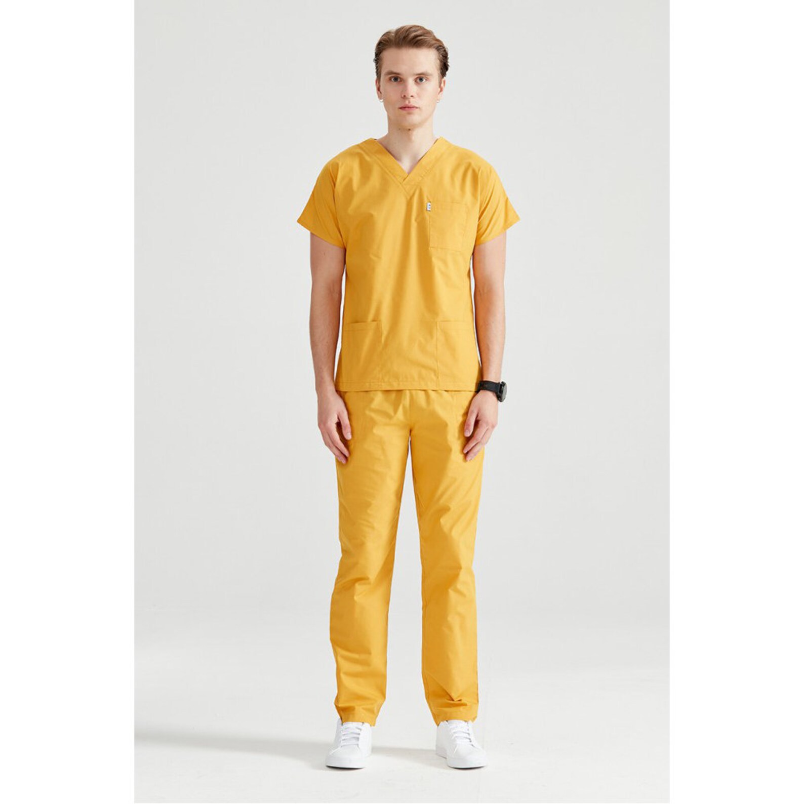 Mustard Yellow Scrub Set V Neck Nurse Scrub Medical Scrub - Etsy