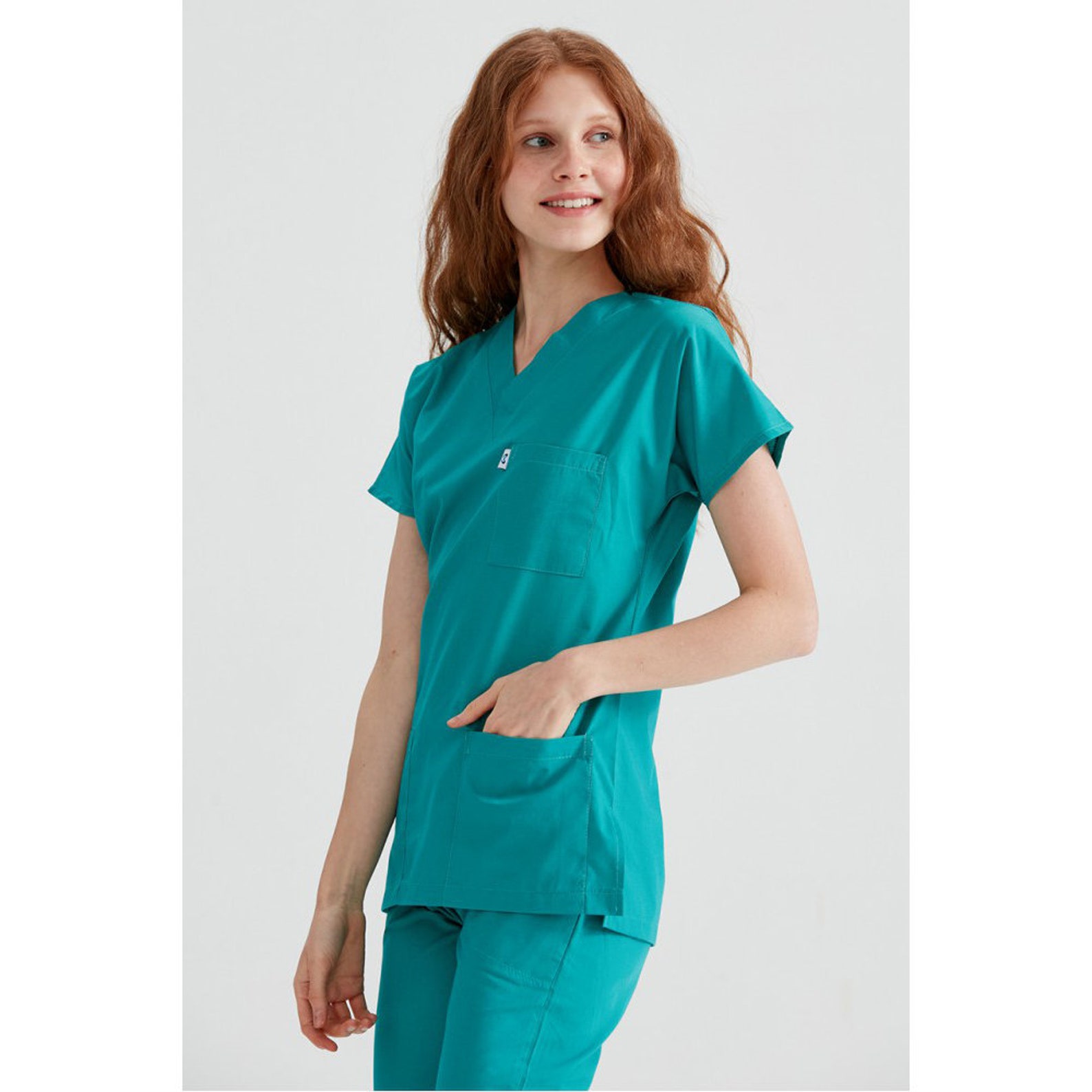 Operation Green Color Scrub Set, V Neck Nurse Scrub, Women's Scrub Set ...