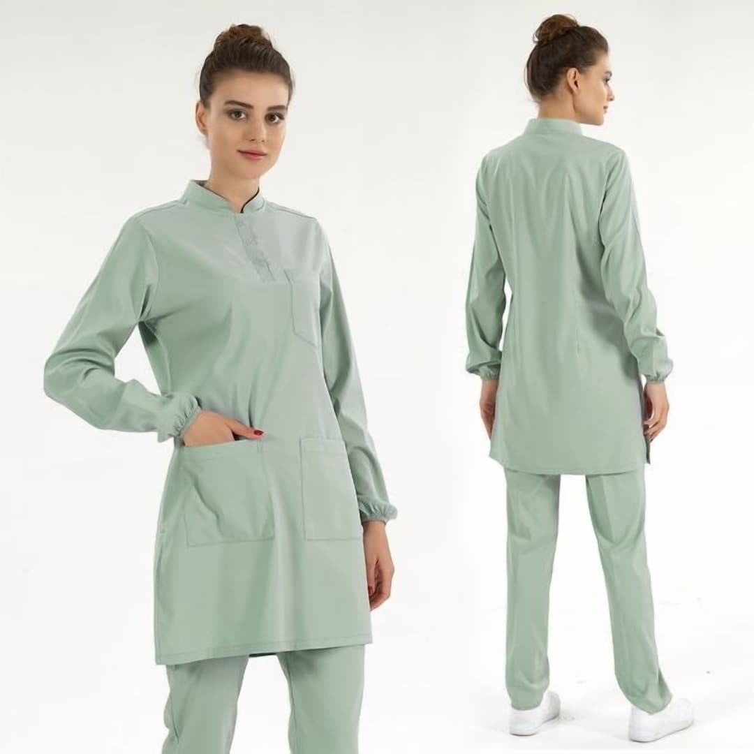 Elevate Your Work Attire: Modest Scrub Set for Women in the Medical ...