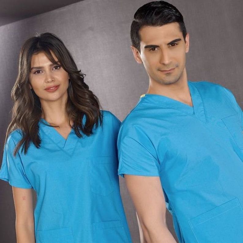 Turquoise Scrub Set, Scrub Set Woman,medical Scrub, Scrub for Woman ...