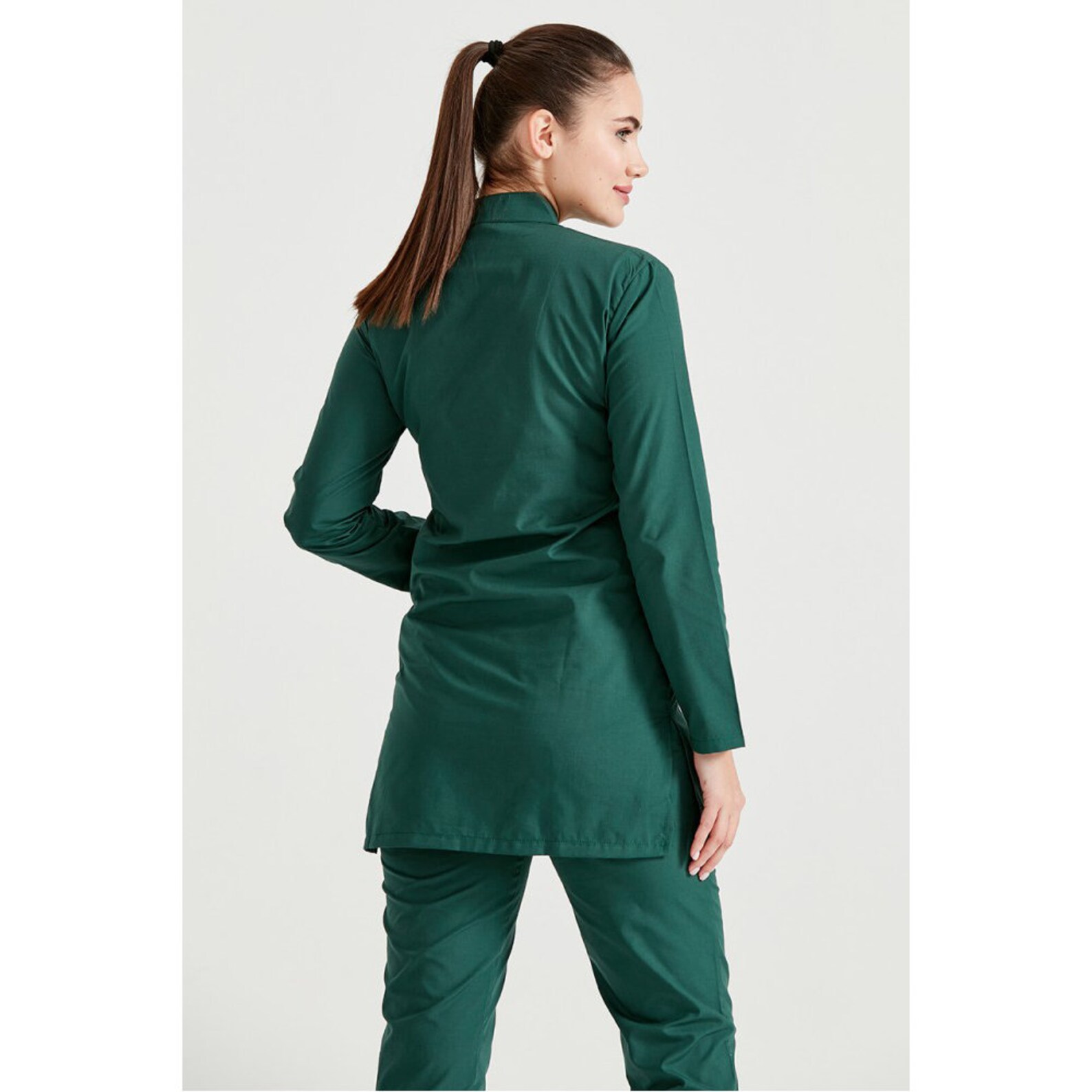 Green Muslim Nurse Modest Scrub Set, Medical Scrub, Women's Scrub Set ...