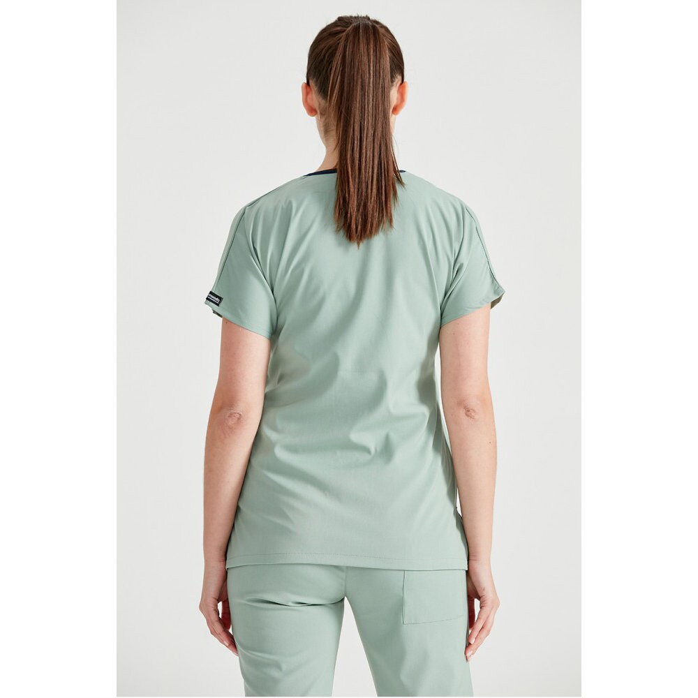 Musty Green Scrub Set, V Neck Nurse Scrub, Medical Scrub, Scrub Set ...