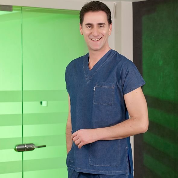 Real Jean Denim Scrub Set, V Neck Scrub Set, Comfortable RN MSN Medical ...