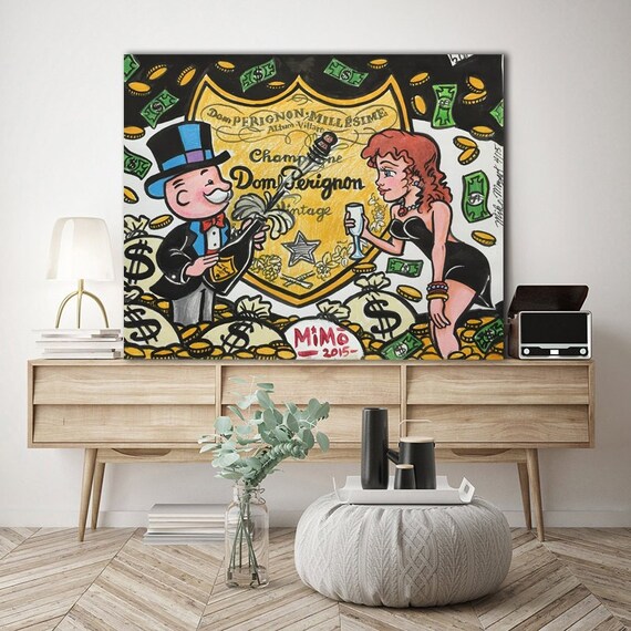 Monopoly Champagne Money Poster Poster | Etsy
