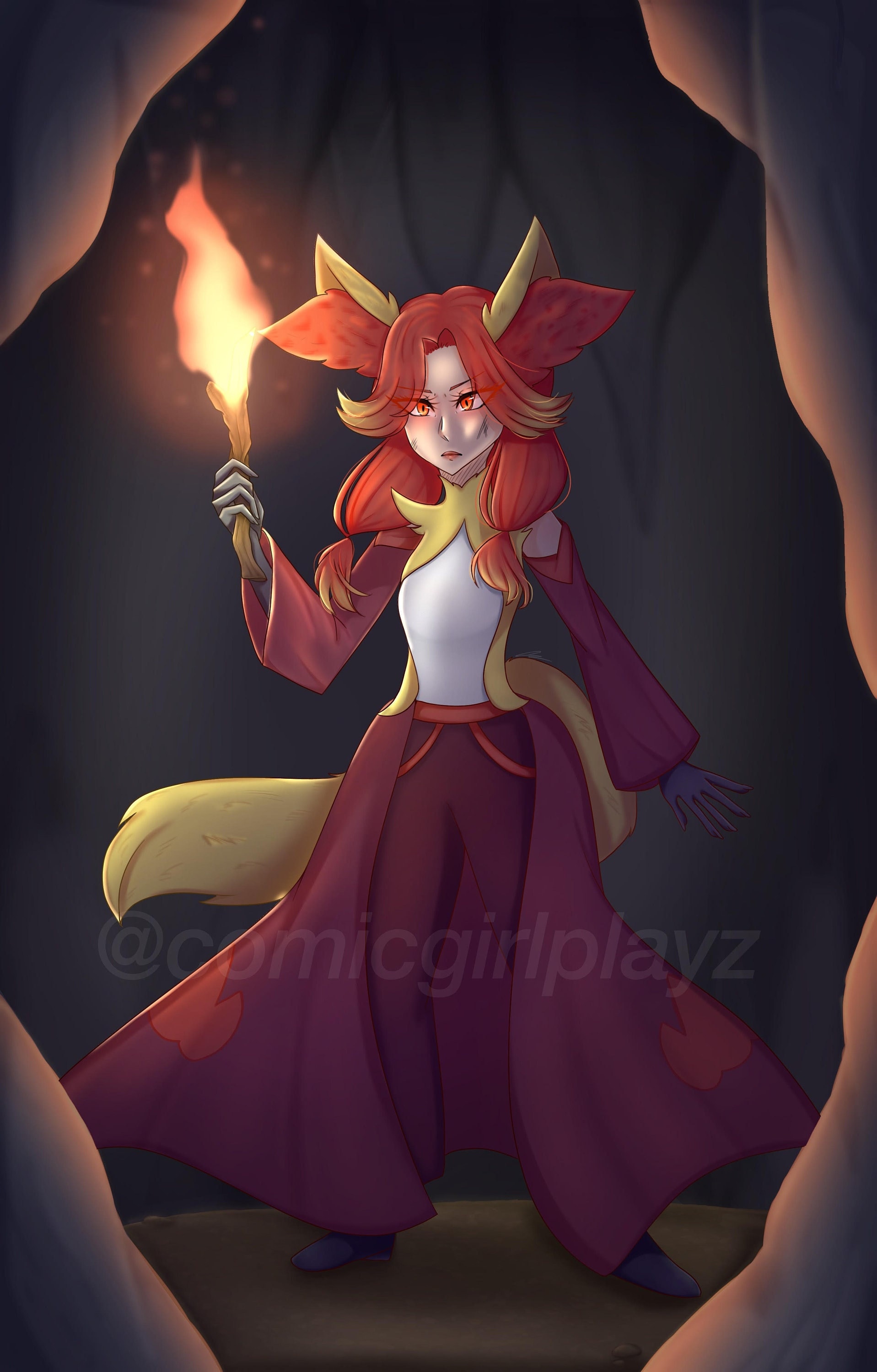 Pokemon X And Y Delphox Male Form