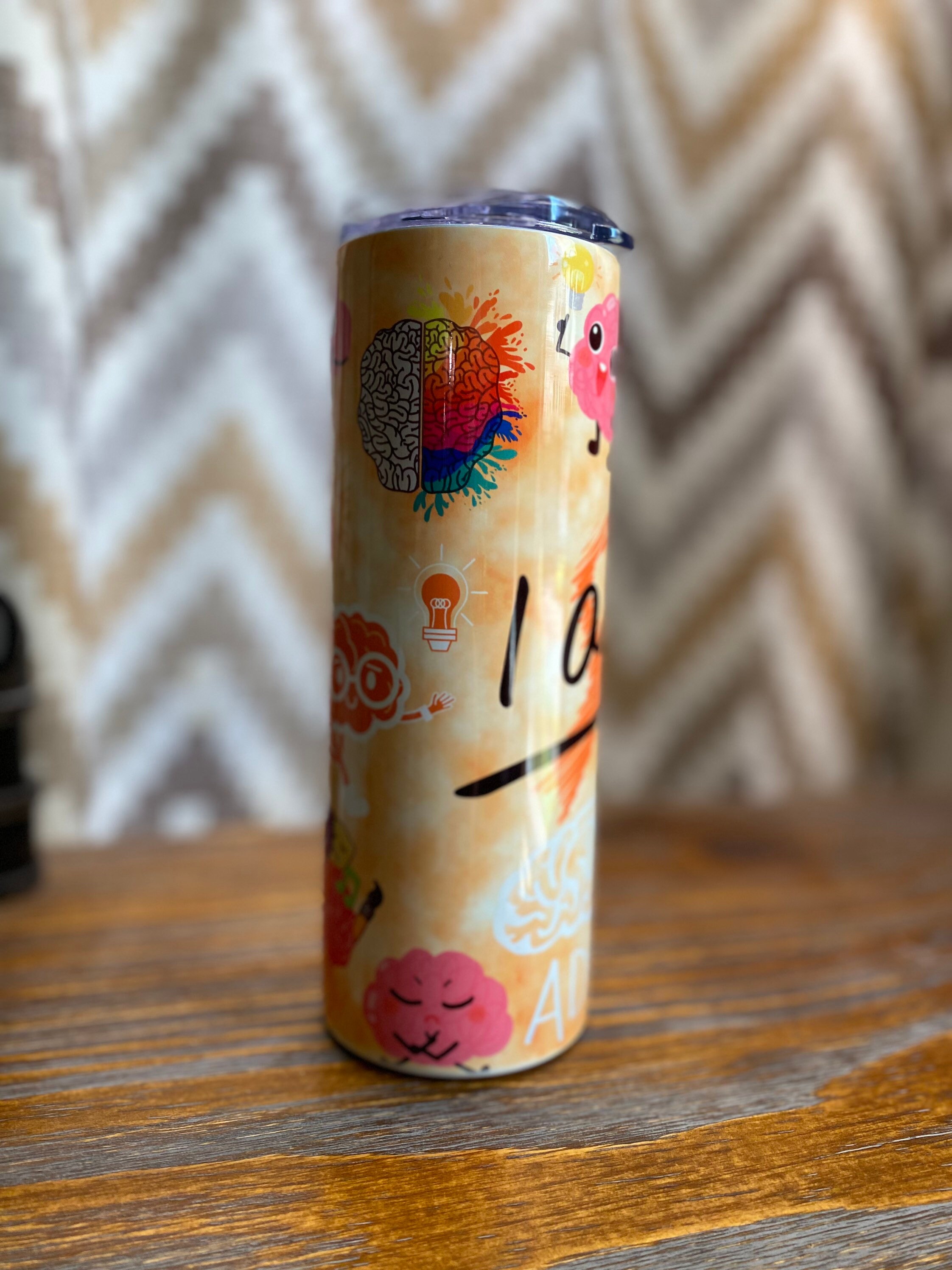 I Am ADHD 20oz Tumbler With Lid and Straw. Neurodivergent Brains in ...