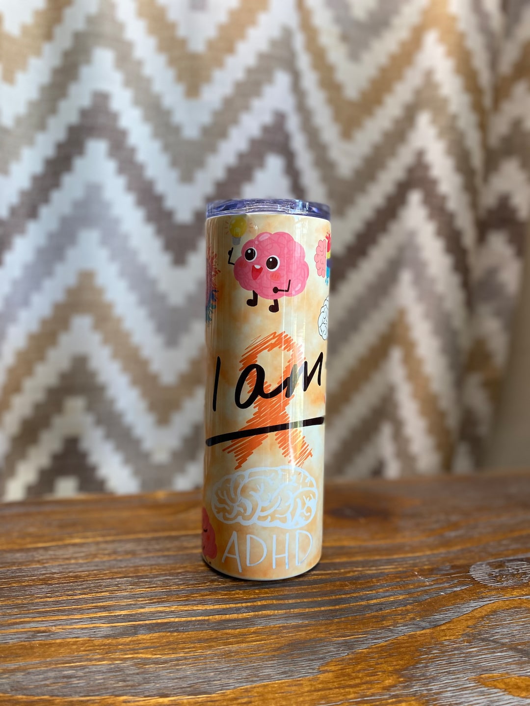 I Am ADHD 20oz Tumbler With Lid and Straw. Neurodivergent Brains in ...