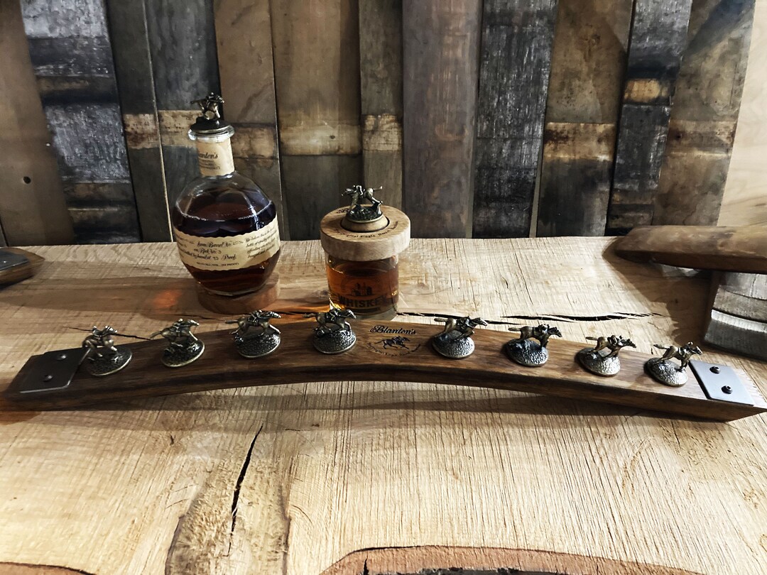 Barrel Stave Display for Your Blantons Lettered Bottle Tops - Etsy
