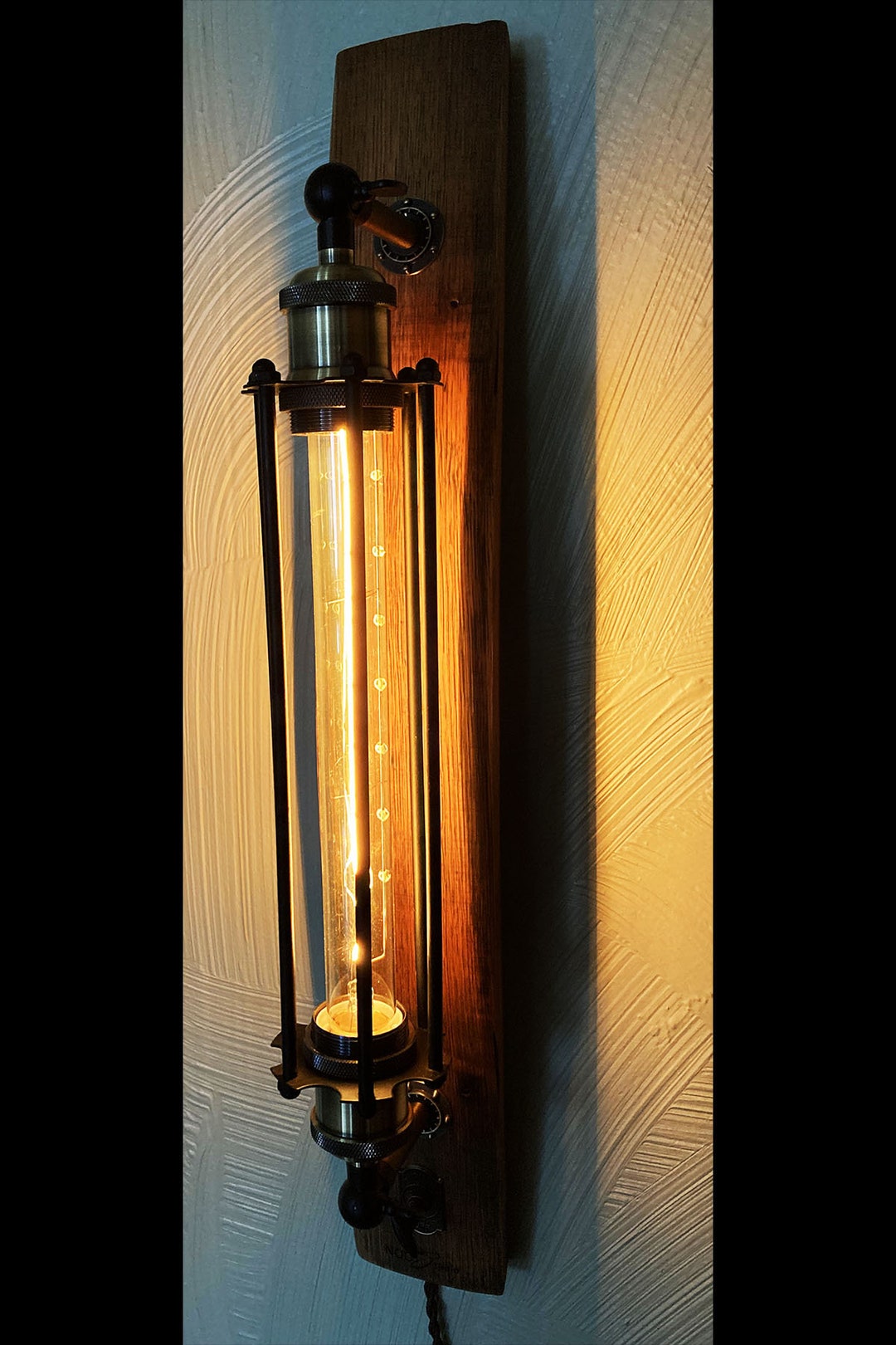 Light - Steampunk Inspired Made From Barrel Staves - Etsy