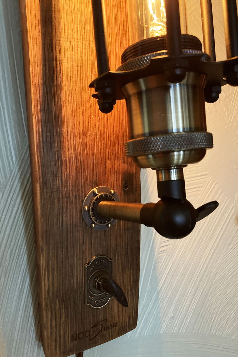 Light - Steampunk Inspired Made From Barrel Staves - Etsy