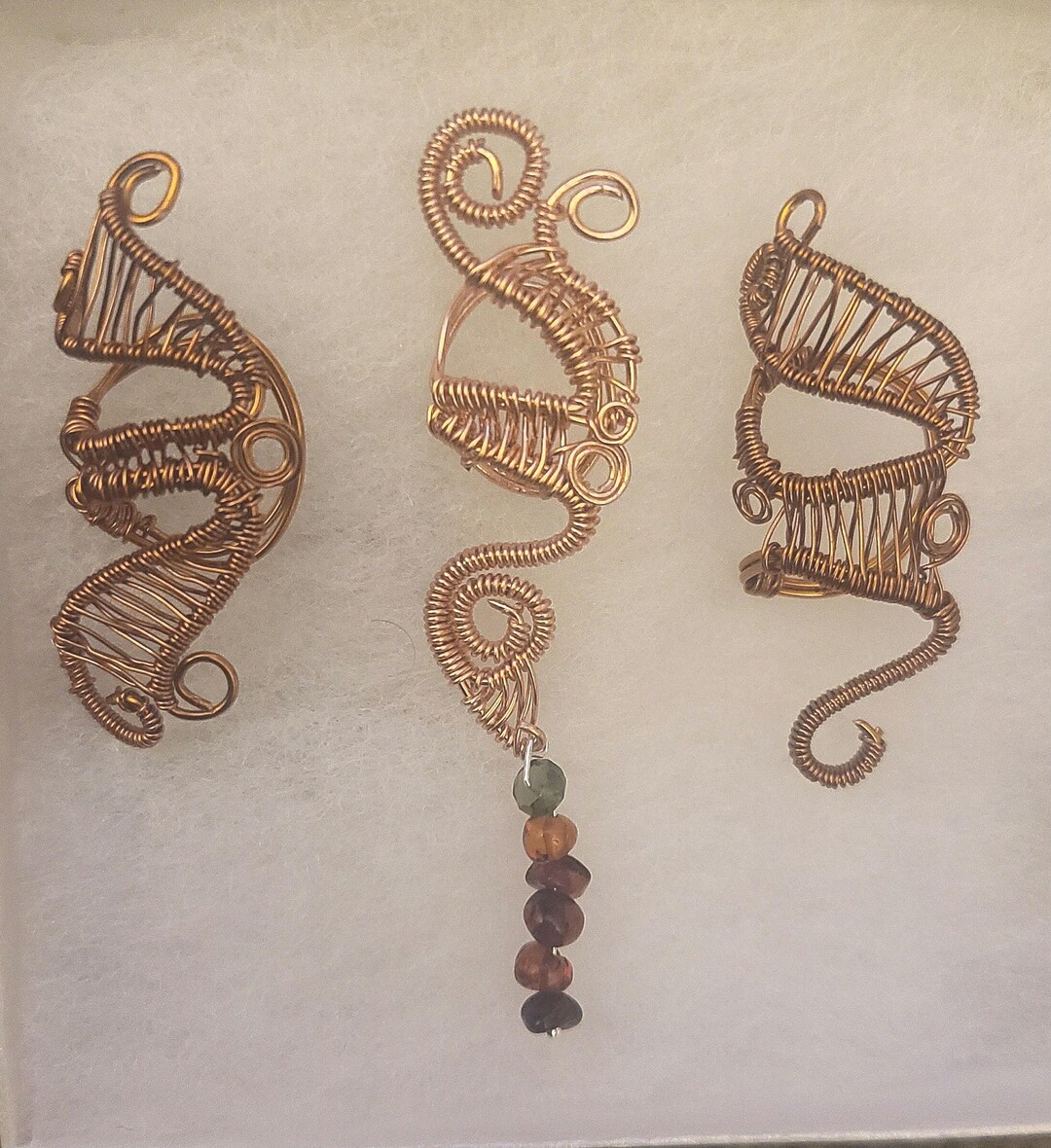 Wire Wrapped Ear-cuffs - Etsy