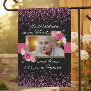 Cemetery Flag Personalized Photo Memorial, Cemetery Photo Marker, in ...