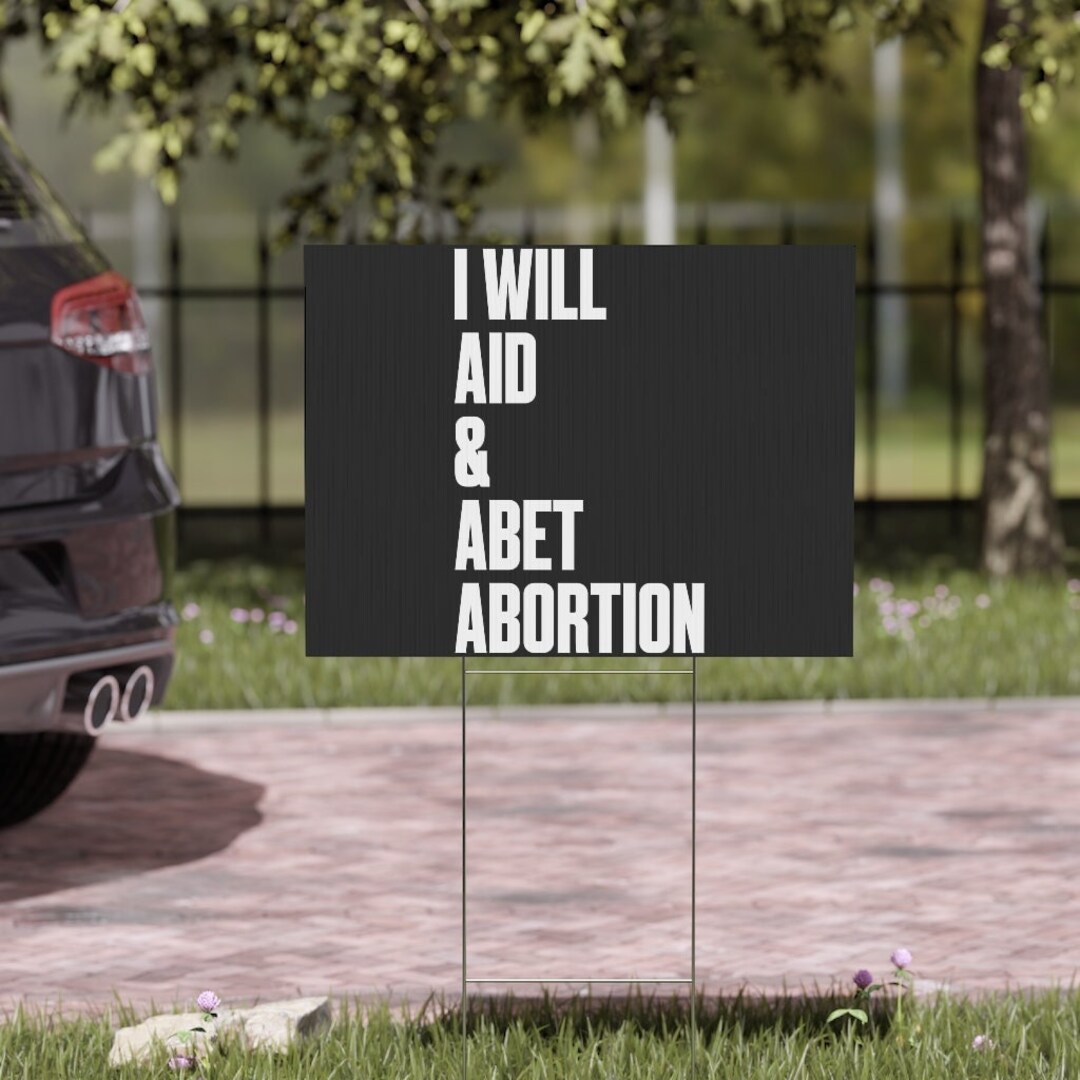 Large Abortion Rights, Pro Choice Yard Sign Pro Roe Women's Rights ...