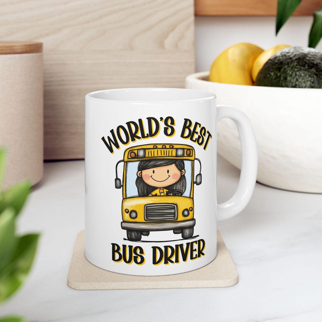 World's Best School Bus Driver 11 Oz. Coffee Mug, Ceramic Mug Gift for ...