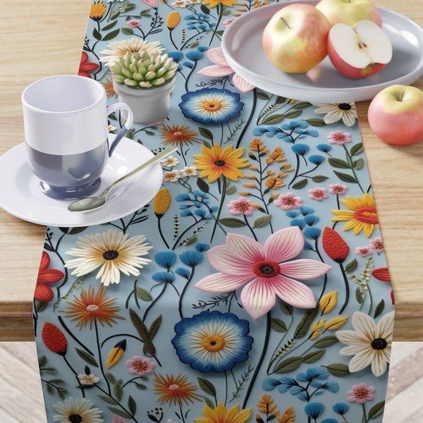 Summer Table Runner - Etsy