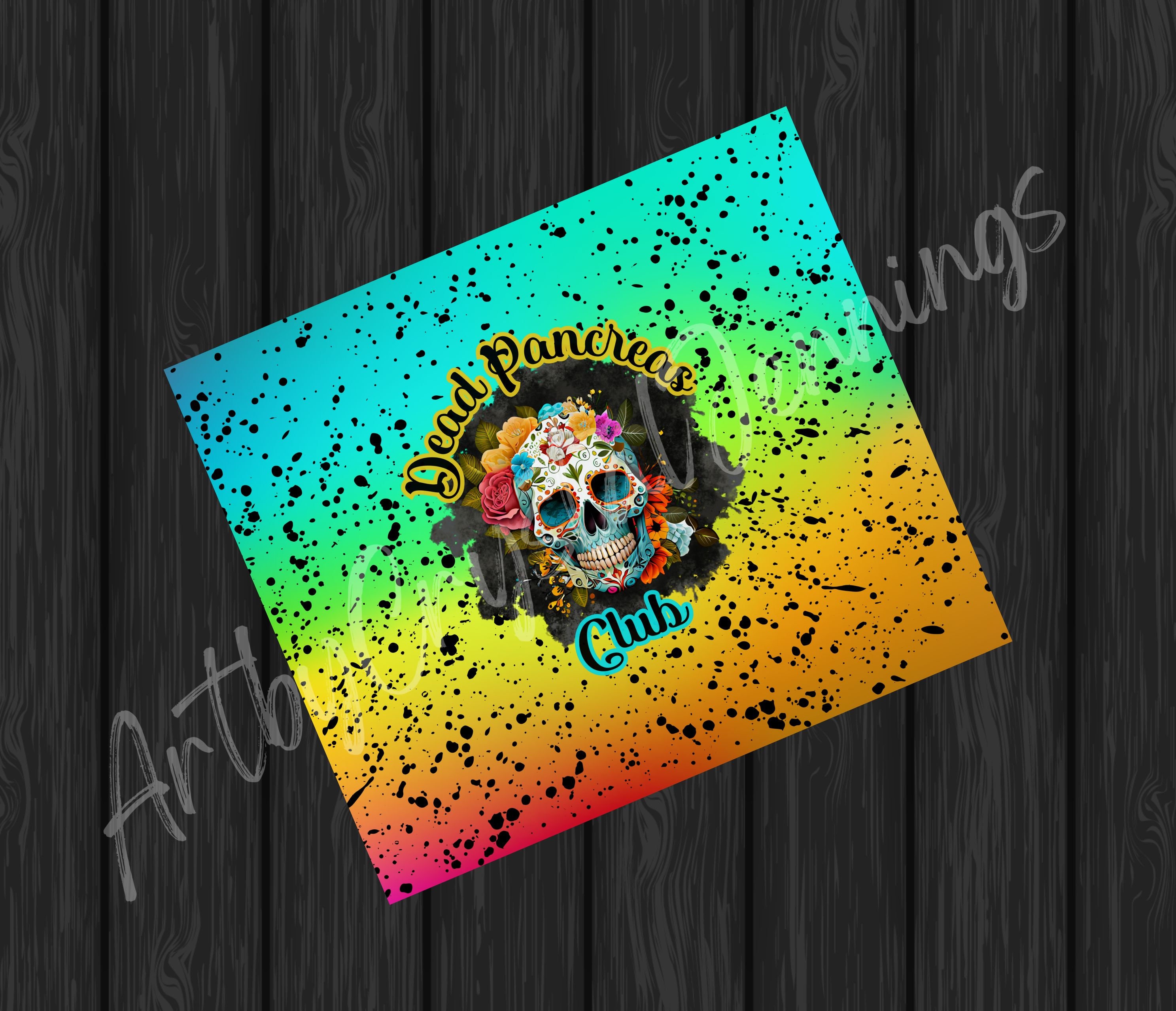 Diabetes Dead Pancreas Club Tumbler Wrap PNG DIGITAL DOWNLOAD - Etsy