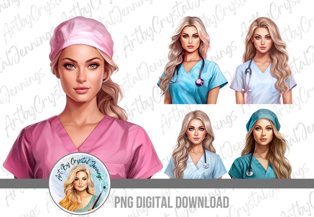 Medical Nurse Design, Nurse Printable Instant Download, Nurse Gift PNG ...