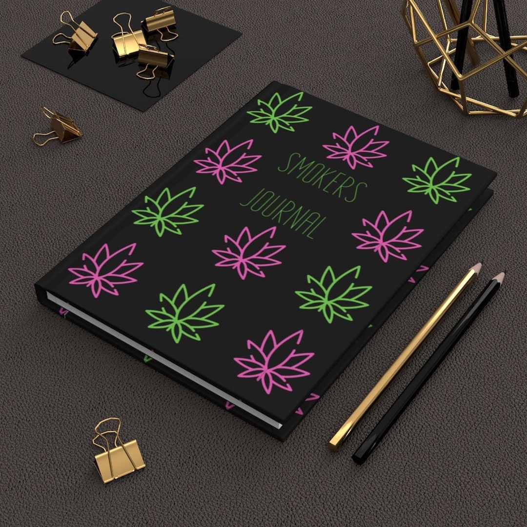 Cannabis Marijuana Hardcover Journal. Weed Journal Medical - Etsy