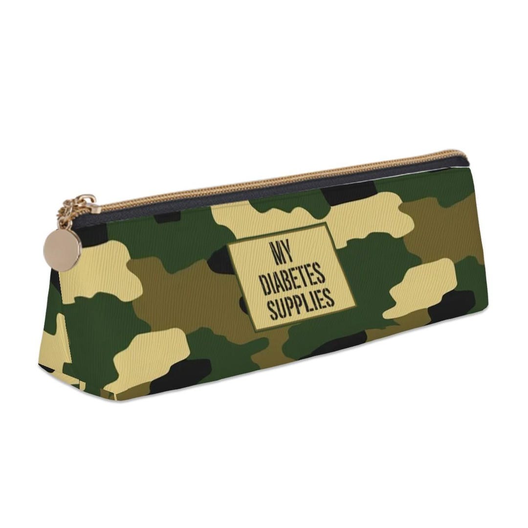 Camo Triangular Diabetes Insulin Case, Type 1 Diabetic, Type 2 Medical ...