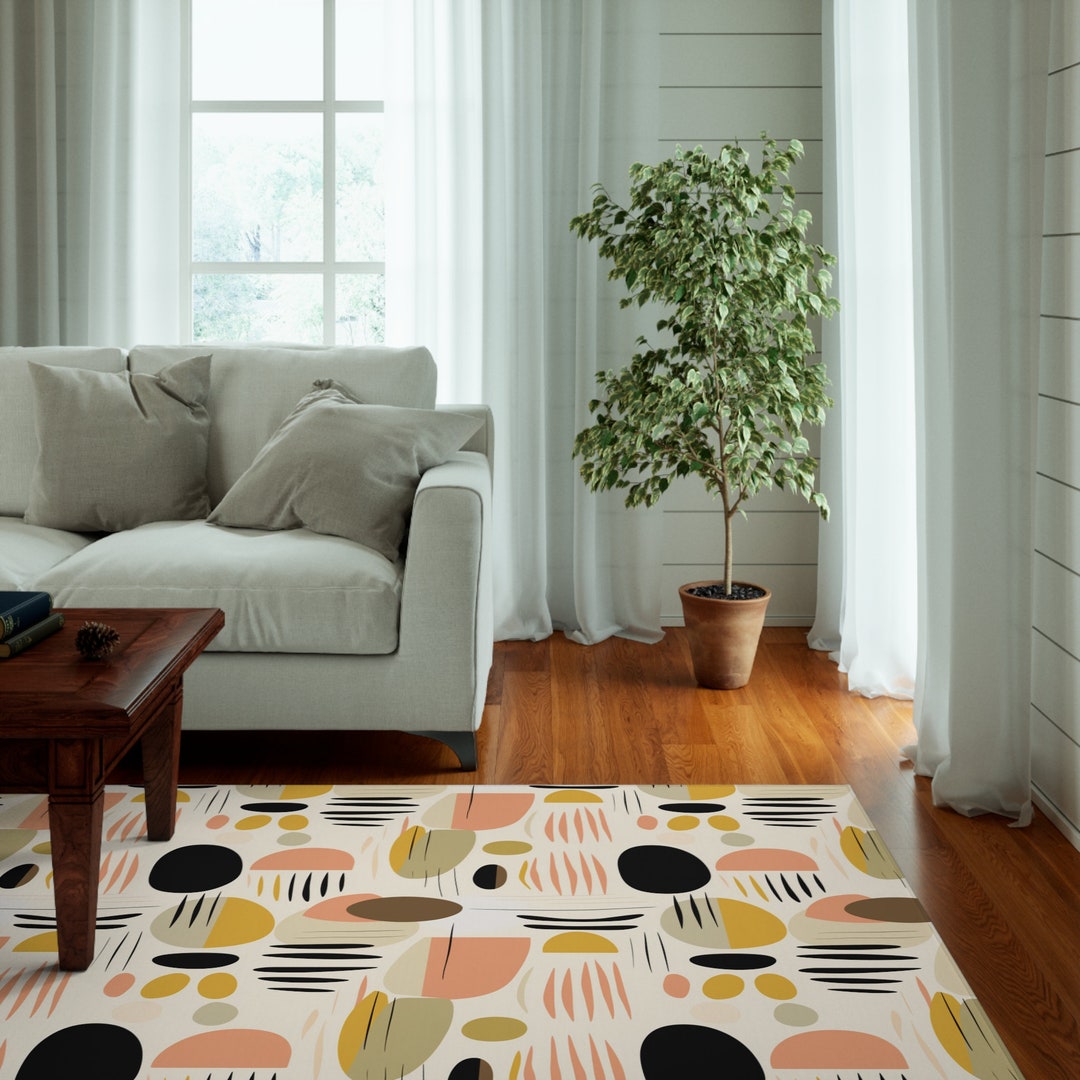 Mid Century Modern Rug Atomic Age Home Decor Rug Rugs for - Etsy
