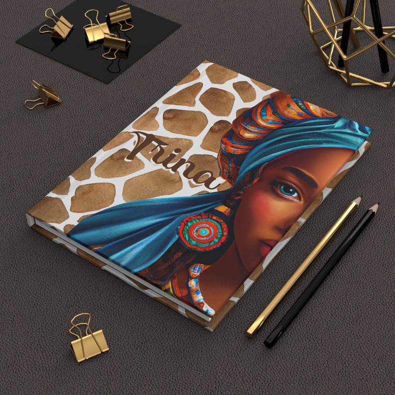 Personalized African Woman Hardcover Journal African Queen - Etsy
