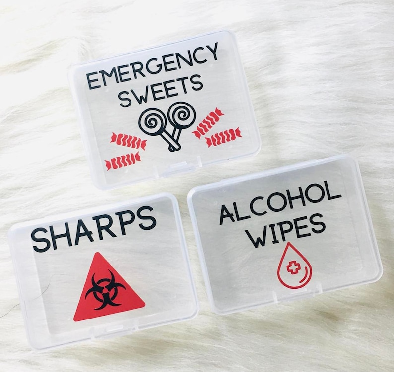 Small Diabetic Supply Storage Containers for Lancets Needles - Etsy