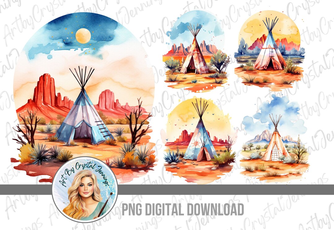 Native Tee Pee Design Instant Download Southwestern Aztec Gift PNG ...