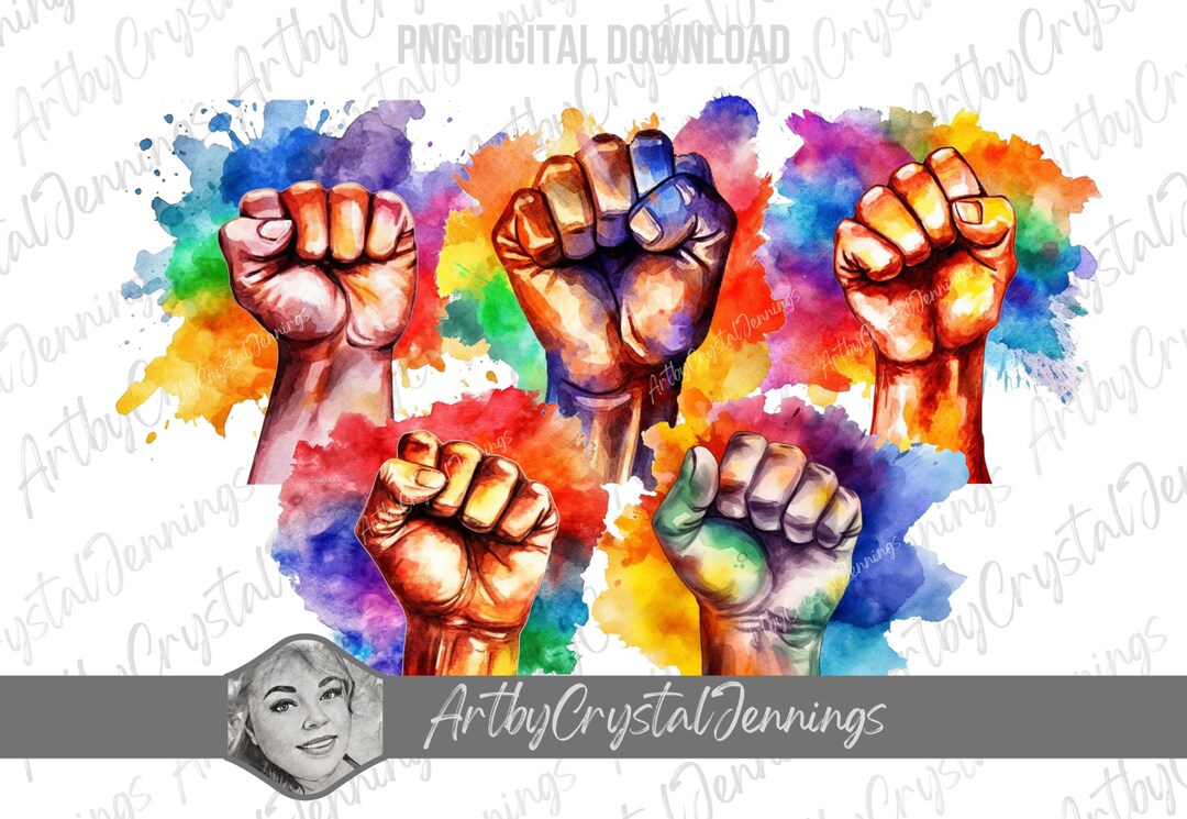Rainbow Pride Fist PNG Digital Download Pride Instant Download Pride ...