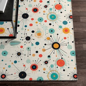 Mid Century Modern Rug Atomic Age Home Decor Rug Rugs for - Etsy
