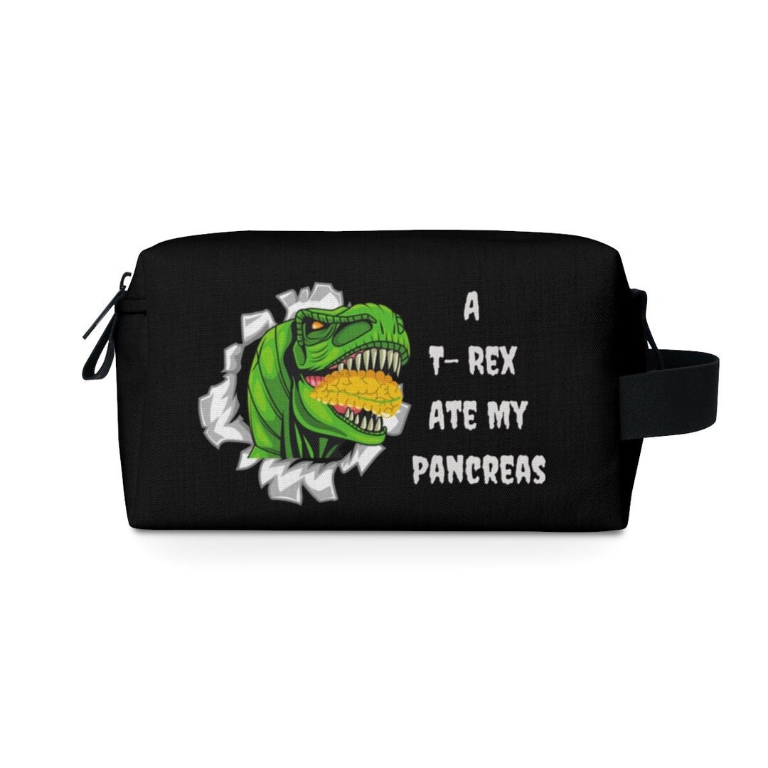 T Rex Dinosaur Diabetic Medical Tote Bag, Flower Diabetes Bag Diabetic ...