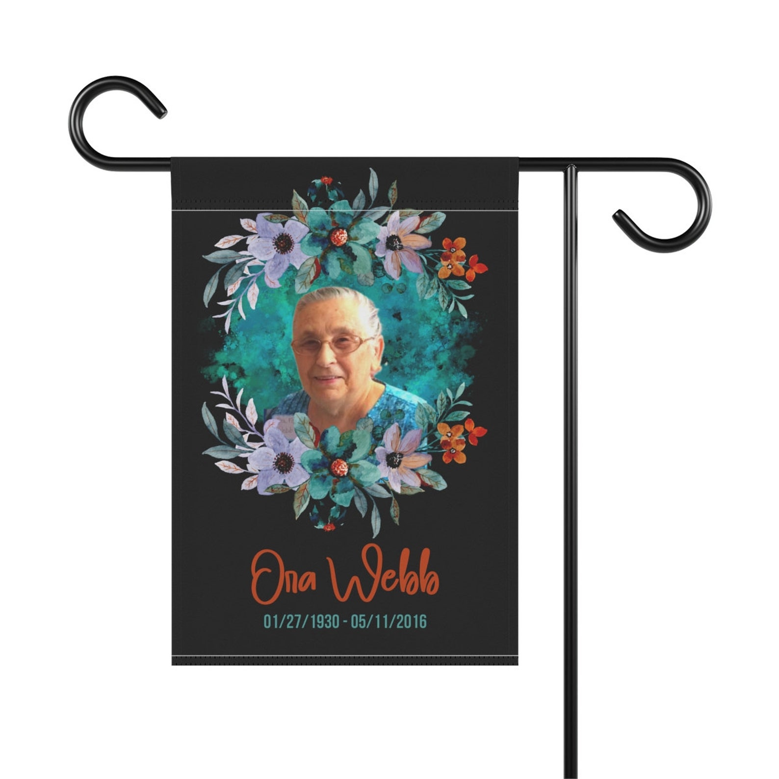 Cemetery Flag Personalized Photo Memorial Cemetery Photo - Etsy