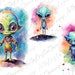 Space Alien Design, Alien Instant Download Space Alien PNG DIGITAL ...