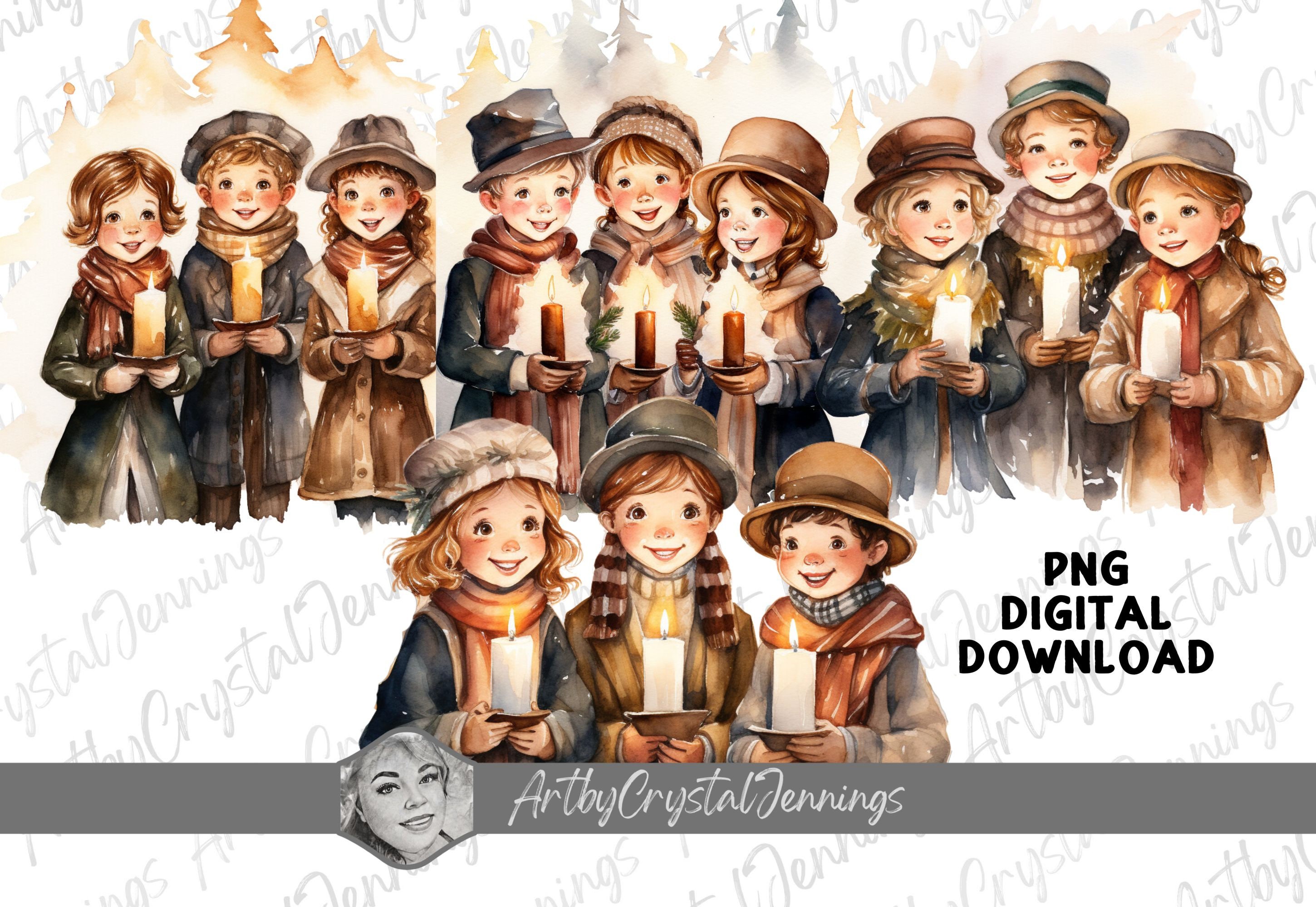 Christmas Carolers Clipart