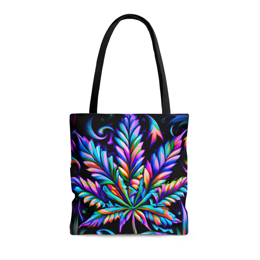 Marijuana Tote Bag Psychedelic Bag Weed Tote Bag 420 - Etsy