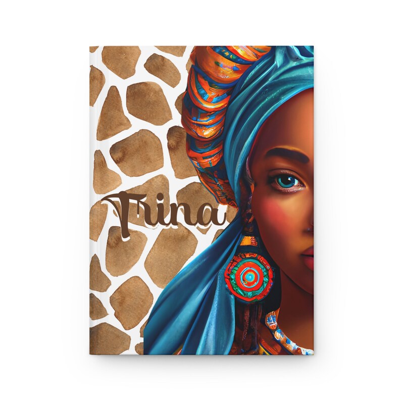Personalized African Woman Hardcover Journal African Queen - Etsy