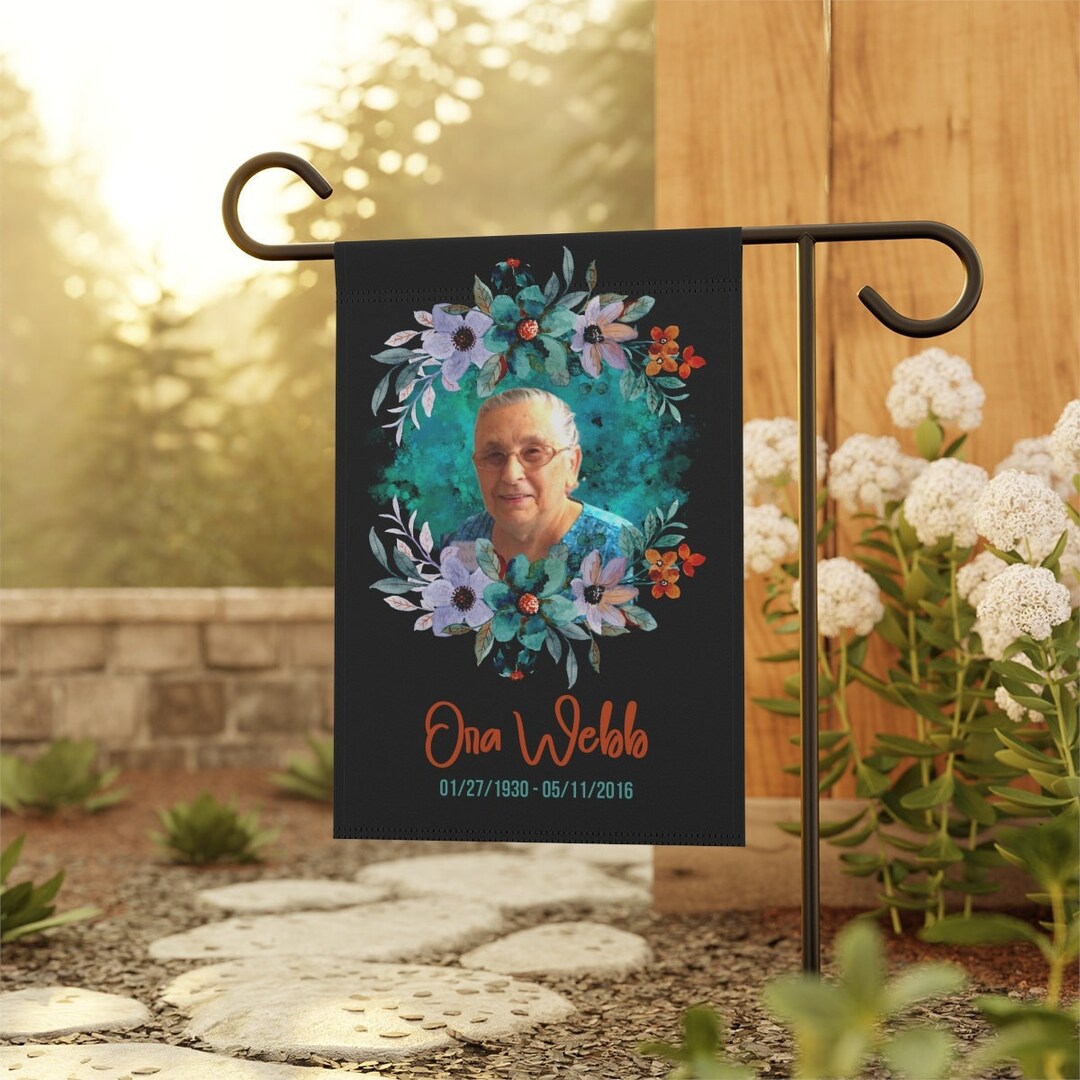 Cemetery Flag Personalized Photo Memorial Cemetery Photo - Etsy