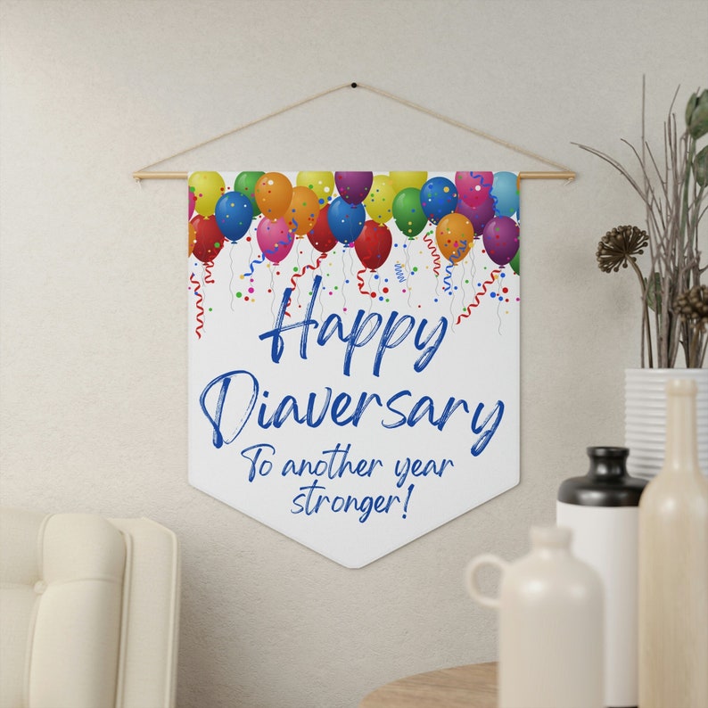 Happy Diaversary Banner Diabetes Pennant Type 1 Diabetes - Etsy