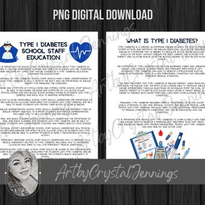 Type 1 Diabetes School Staff Education PNG Digital Download, Diabetes ...