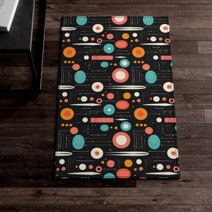 Mid Century Modern Rug Atomic Age Home Decor Rug Rugs for - Etsy