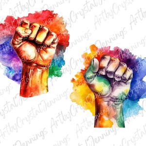 Rainbow Pride Fist PNG Digital Download Pride Instant Download Pride ...