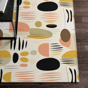 Mid Century Modern Rug Atomic Age Home Decor Rug Rugs for - Etsy