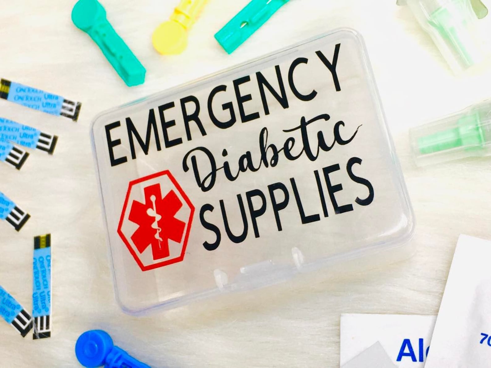 Small Diabetic Supply Storage Containers for Lancets Needles - Etsy