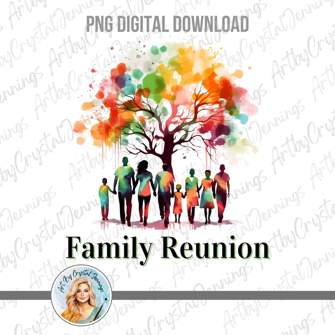 Black Family Reunion PNG DIGITAL DOWNLOAD Instant Download, Family ...