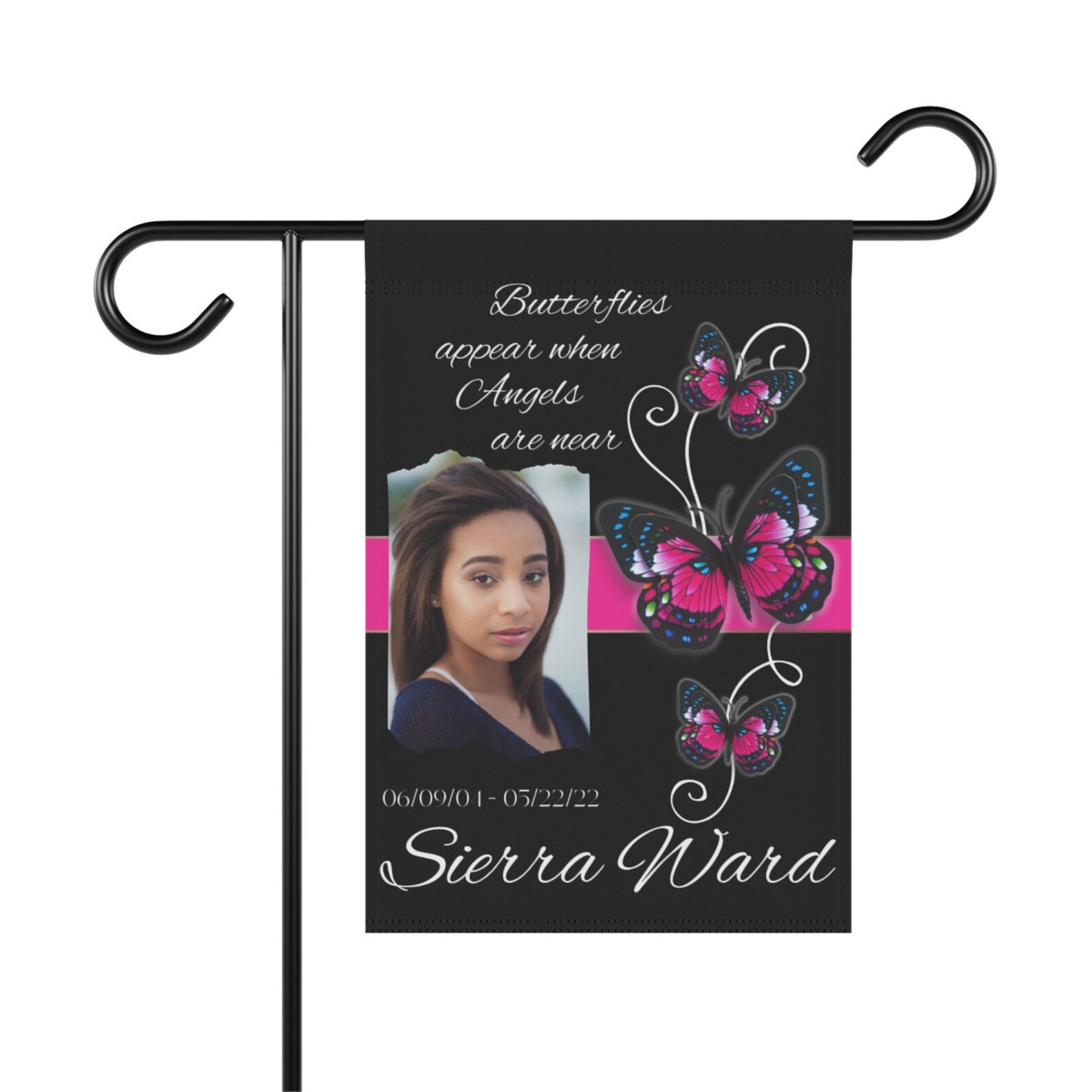 Cemetery Flag Personalized Photo Memorial Cemetery Photo - Etsy