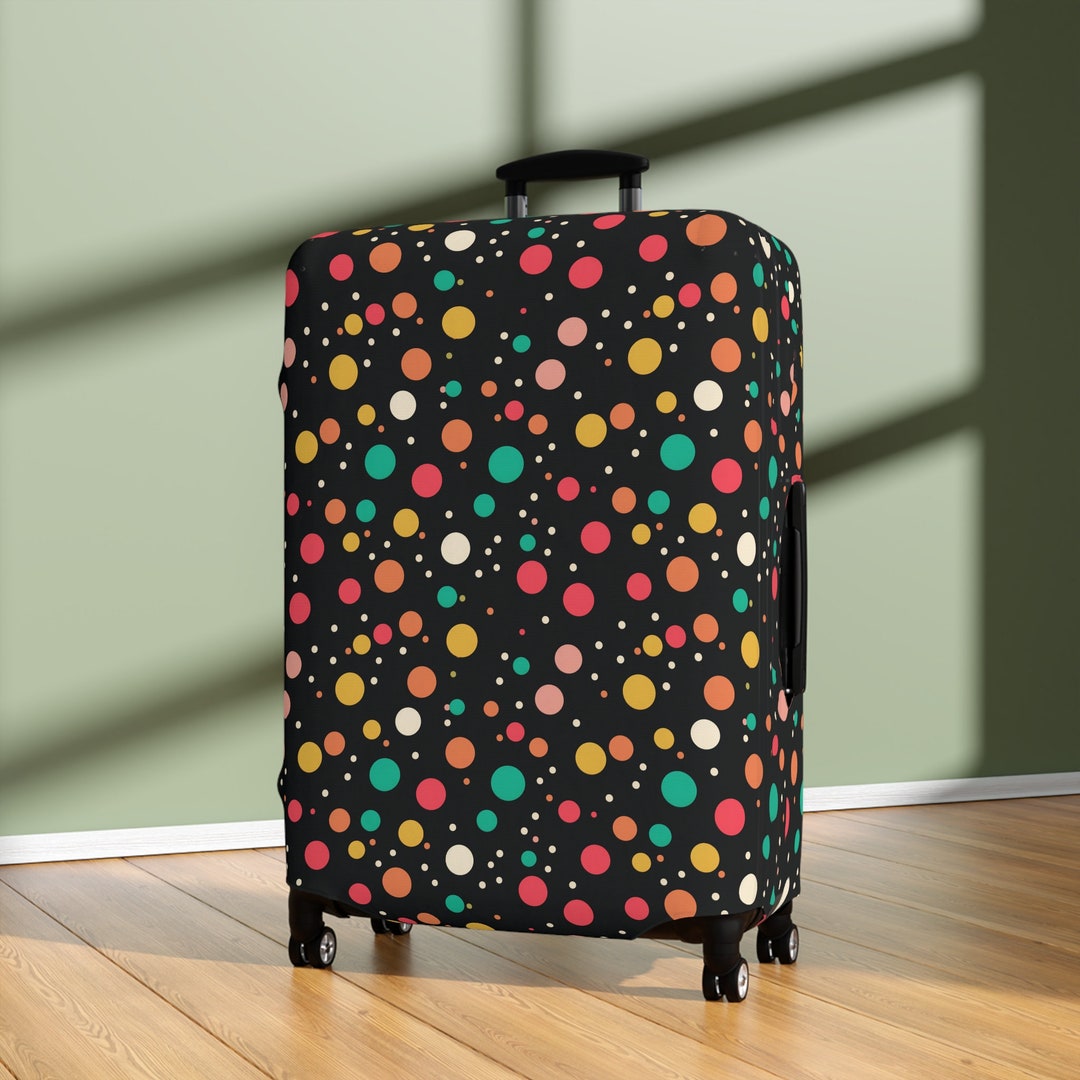 Colorful Polka Dot Luggage Cover, Travel Accessory, Suitcase Cover ...